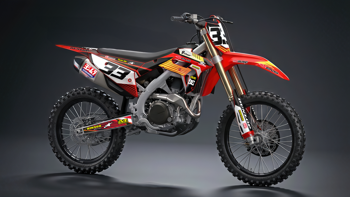 RIDGELINE: RED/YELLOW Honda Full Graphics Kit – MX iSLAND