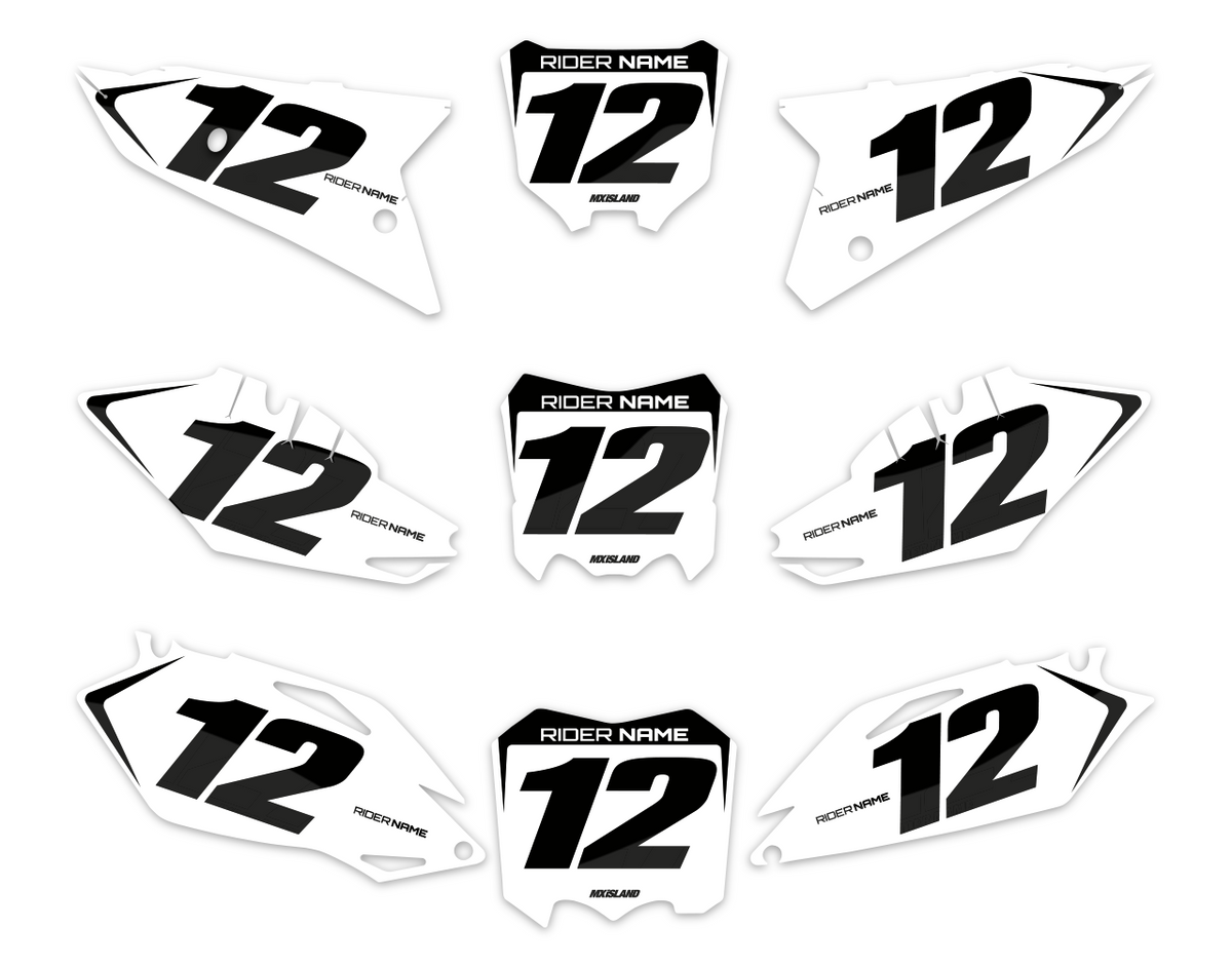 X-2 SERIES: Honda Number Plate Graphics kit – MX iSLAND