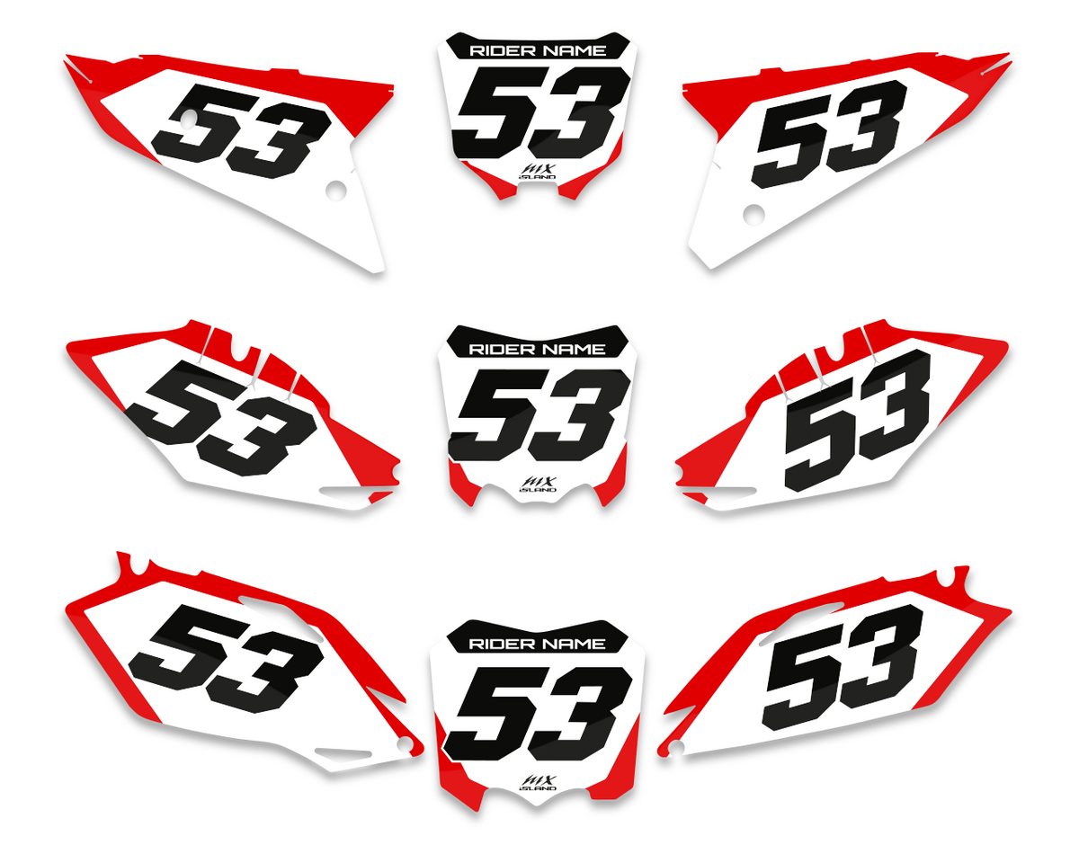 X-5 SERIES: Honda Number Plate Graphics kit – MX iSLAND